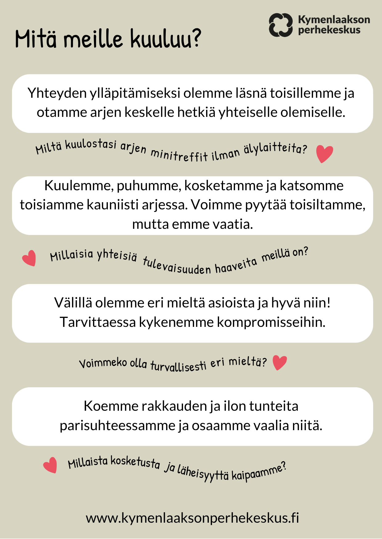 Mitä meille kuuluu? - Kymenlaakson perhekeskus